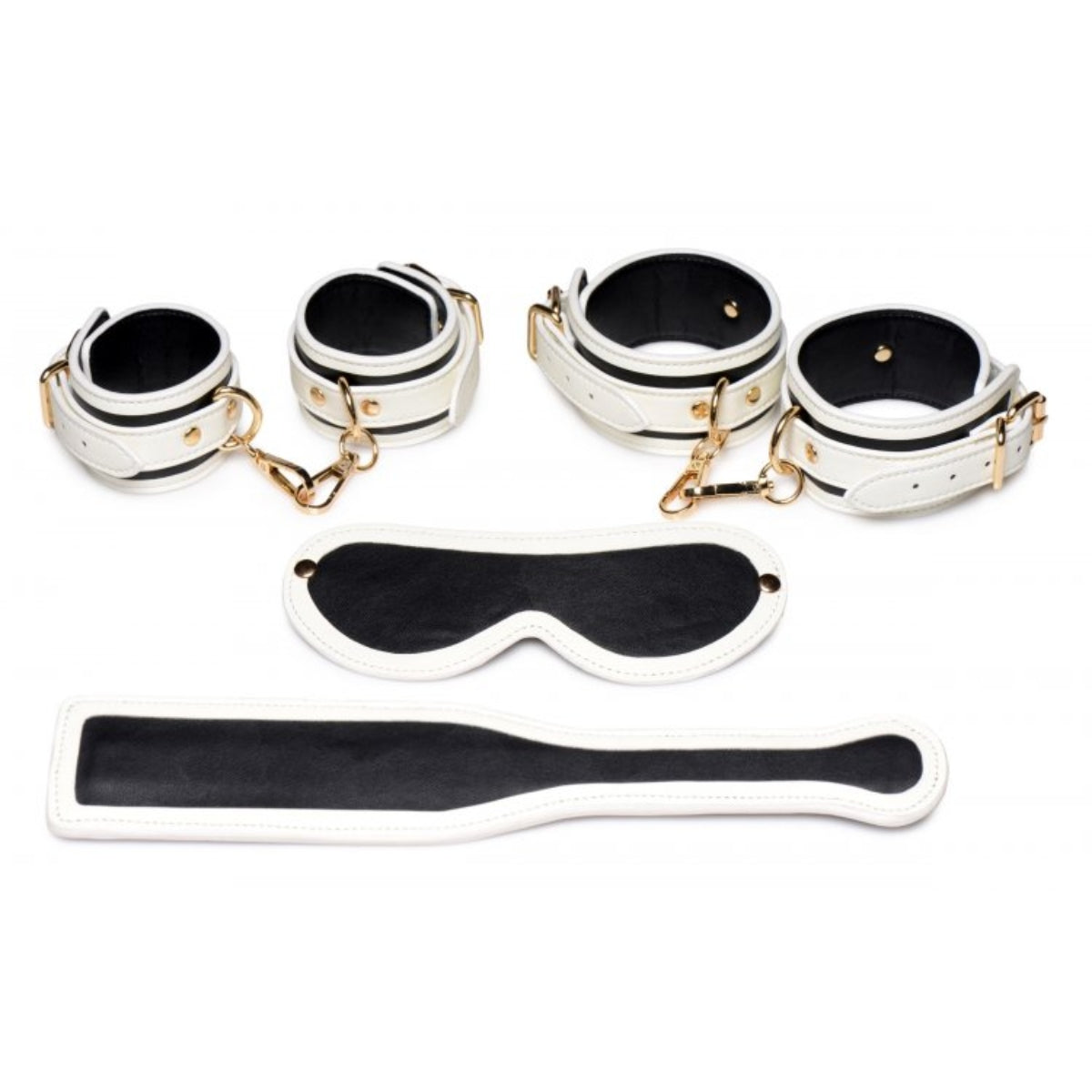 Master Series Kink In The Dark Glowing Cuffs Blindfold & Paddle Bondag ...