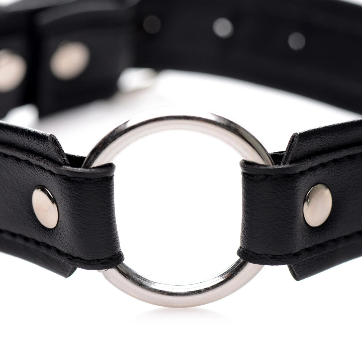 Strict O-Ring Collar Black Silver | Simply Pleasure
