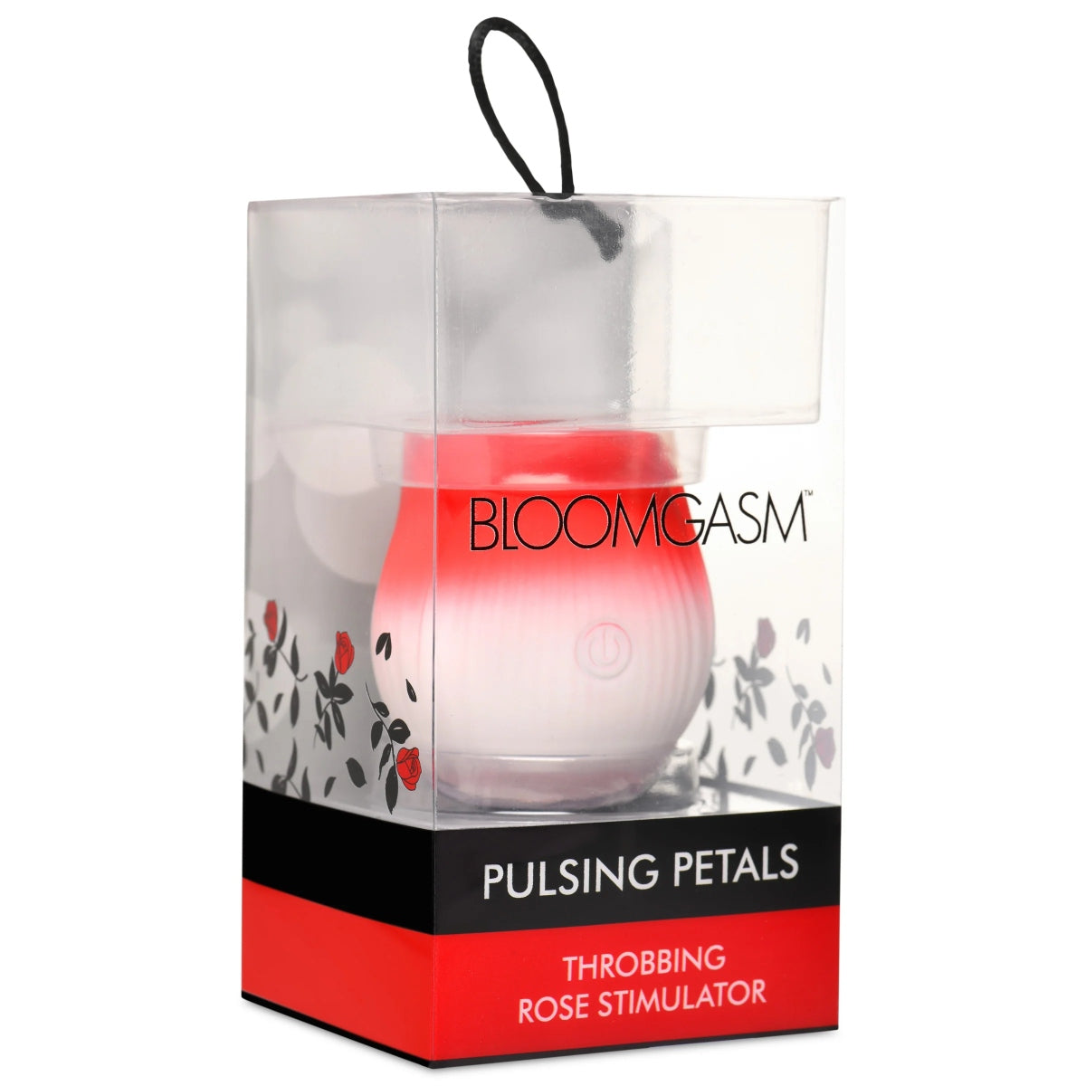 Explore Bloomgasm Throbbing Rose Stimulator, Red White | Simply ...