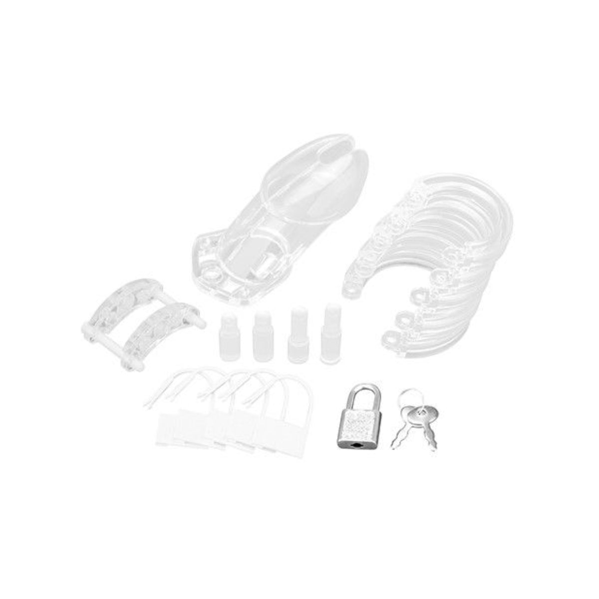 Blue Line Acrylic See Thru Chastity Cage Clear | Simply Pleasure