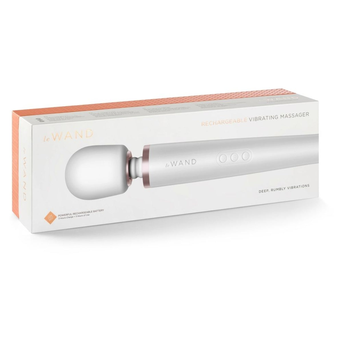 Le Wand Rechargeable Wand Massager White | Simply Pleasure