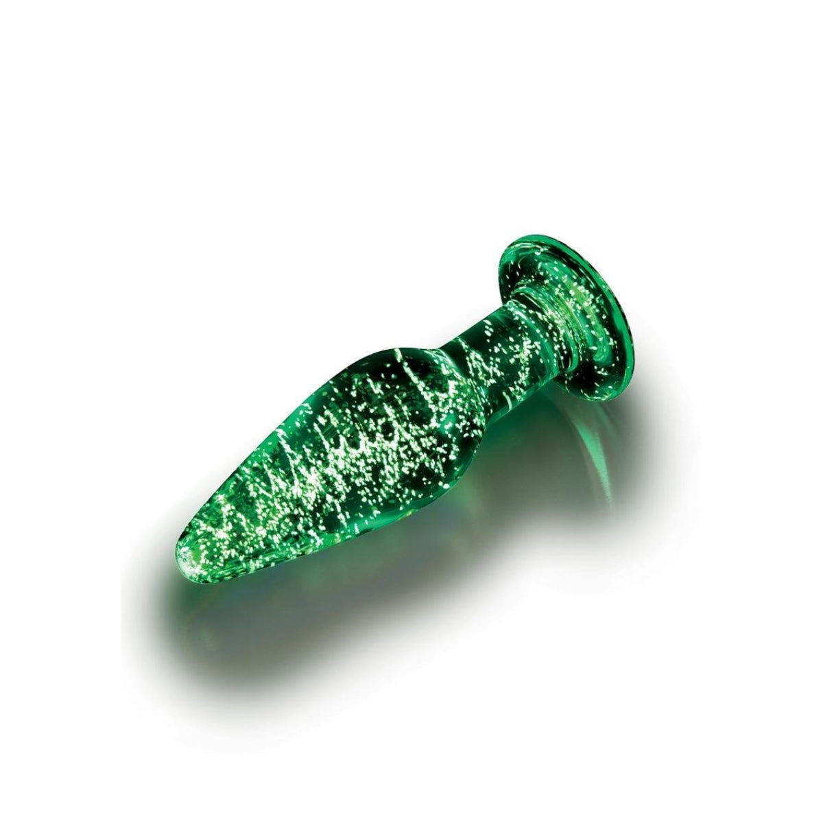 Whipsmart Glow In The Dark Glass Tapered Butt Plug With Flat Base 3.5 ...