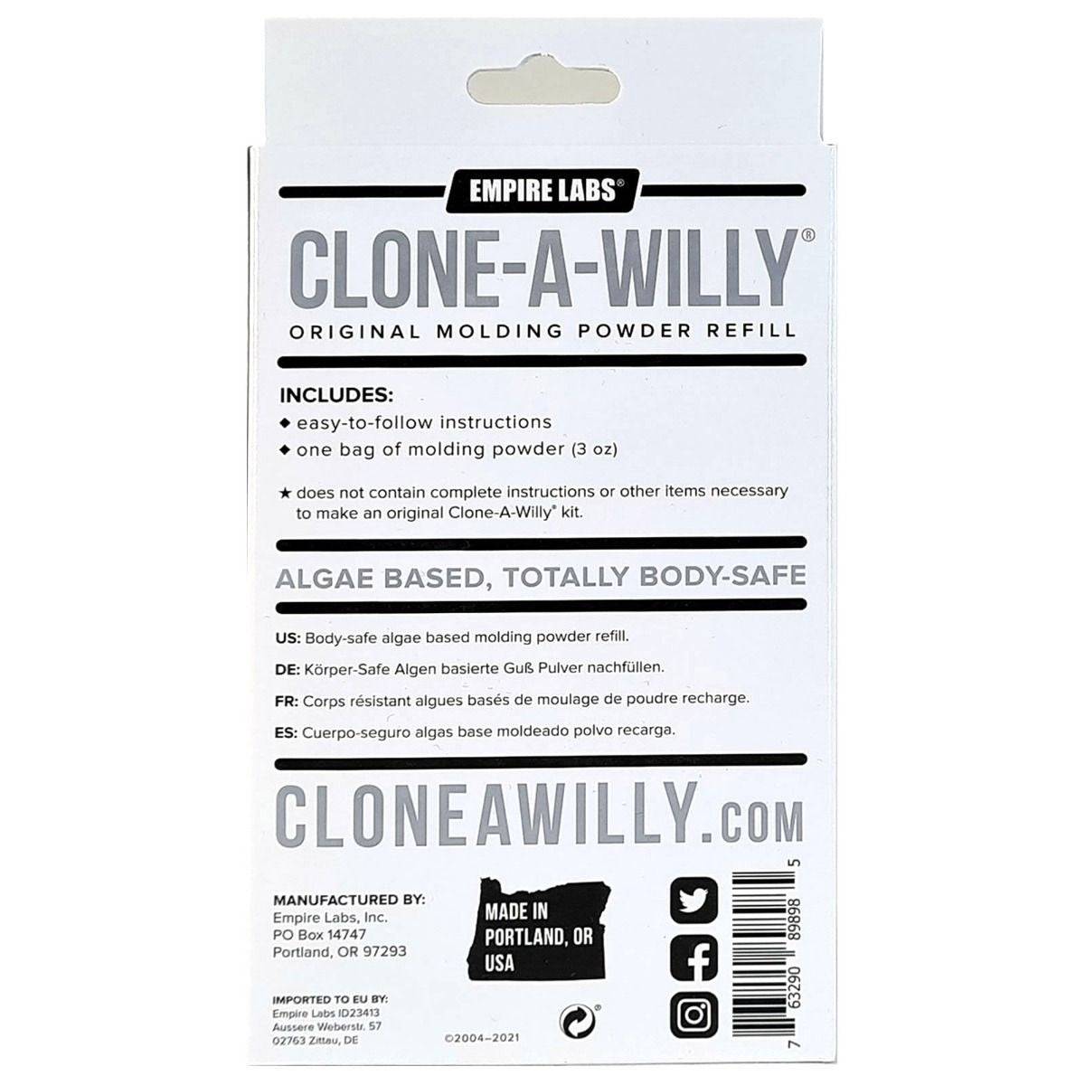 Clone A Willy Moulding Powder Refill 85g | Simply Pleasure